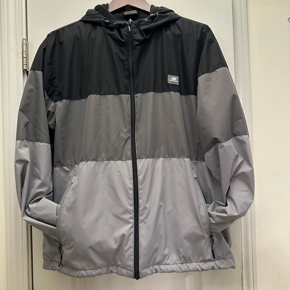 New Balance | Jackets & Coats | New Balance Unisex Black And Gray ...